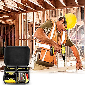 Battery Storage Box Holder Case for Dewalt for Milwaukee for Makita for Ryobi 8v/12v/18v/20v/60v Max XR Batteries and Charger - Bag Only