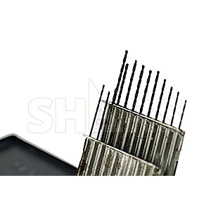 Shars 20 Pc HSS Heavy Duty Black & Gold Finish Jobber Drill Set, 61- #80 135° 404-2933 !}