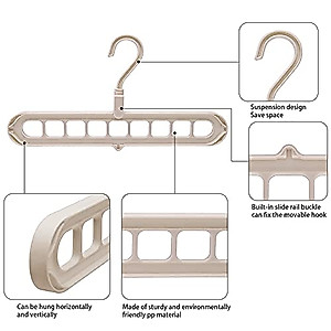 Royalwise Closet Organizers and Storage,Hangers Space Saving,Clothing Cascading Hanger ,Closet Storage Organization for Wardrobe Heavy Clothes,Shirts,Pants,Dresses,Coats (6pcs)