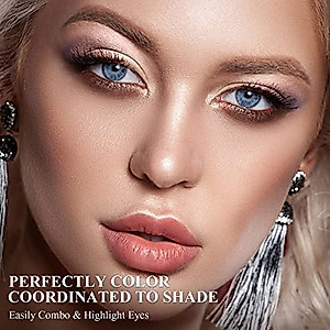 LUXAZA 6 PCS Neutral and Brown Metallic Eyeshadow Stick,Shimmer Cream Eyeshadow Pencil Crayon,Champagne Eye Brightener Stick Highlighter Makeup,Pro Waterproof & Long Lasting Eyeshadow Stick Sets