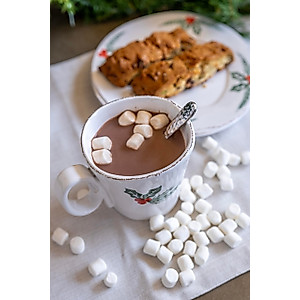 Vietri Martellato Demitasse Spoons 5"L 18/10 Stainless Steel Coffee Spoons, Espresso Spoons Set of 4