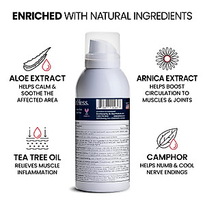 Dr. Hess Spray, Extra Strength Natural Joint & Muscle Relief for Sports Injuries, Arthritis, Swelling & Aching, with Aloe, Arnica, Tea Tree Oil & Camphor, Travel Size, 3.4 Oz (96g)