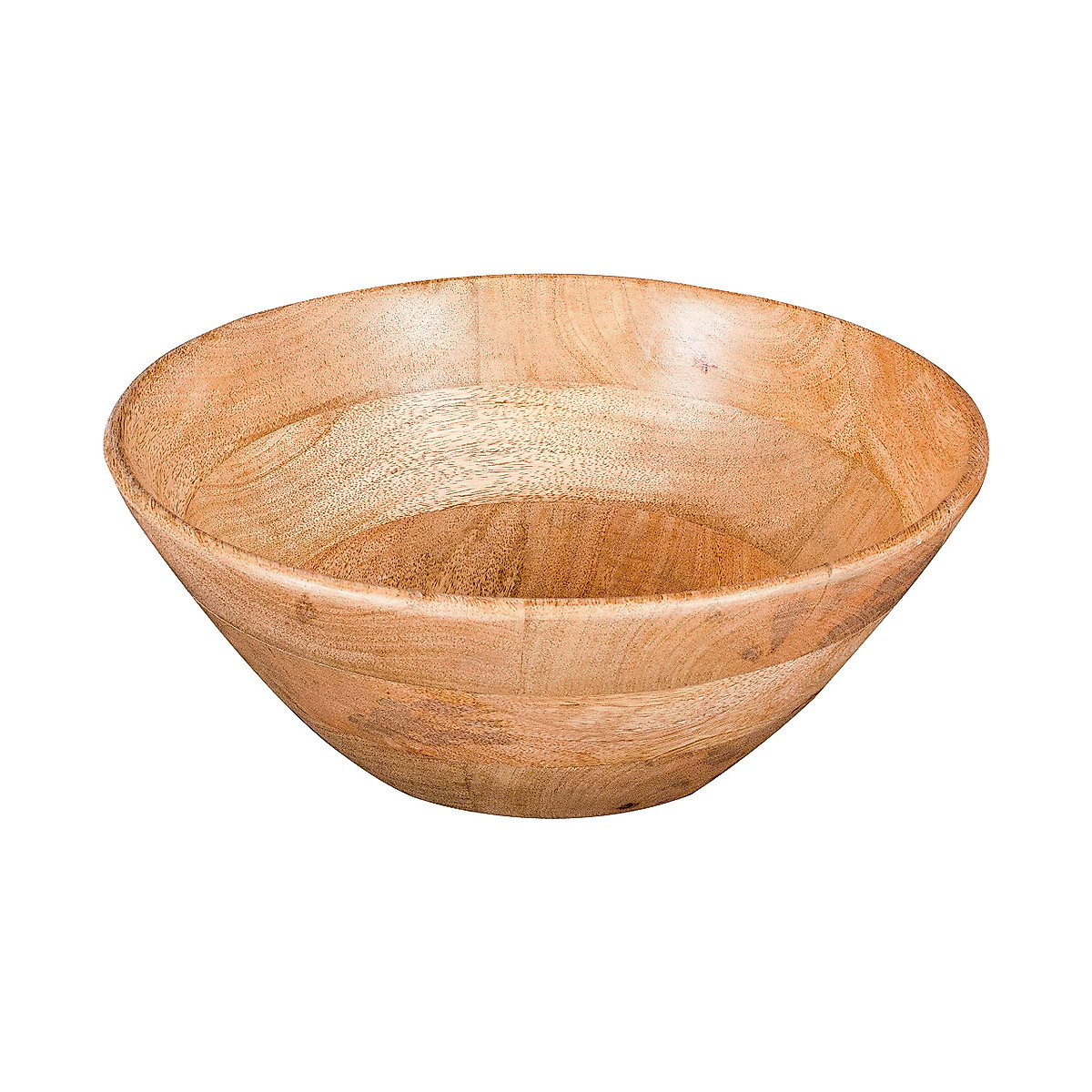 Alpha Living Home Wooden Bowl, Serving Bowl - Crafts Serve for Fruit's, Salads, Popcorn, Salad Spinner, Pasta, Soup, and Fruit - Bowls Looks Absolute Beautiful With Your Kitchen - 12 Inch Bowl