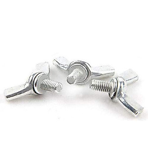 Ochoos 30pcs M4 Steel Butterfly Hand Twist Screws Claw Type Rotating Bolts Screw Bolt 10-30mm Length - (Dimensions: M4 x 30mm)
