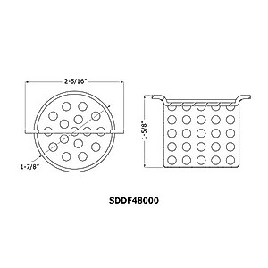 Dawn SDDF48000 Shower Drain Filter