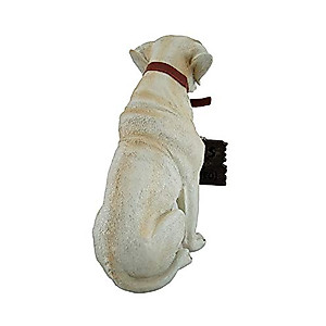 Labrador Retriever Garden Welcome Statue Reversible Sign Don't Stop Retrievin