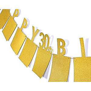 Photo Banner for 30th Birthday Decorations - 30th Birthday Banner，Happy 30th Birthday Banner，30th Birthday Gifts for Women, Milestone Photo Banner for Birthday Party, Dirty 30 Birthday Party Supplies