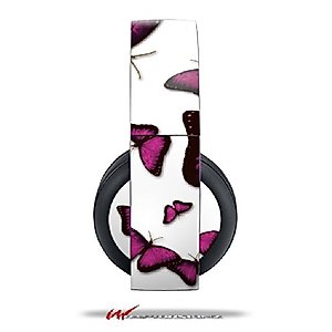 Butterflies Purple - Decal Style Vinyl Skin fits Original Sony PS4 Gold Wireless Headphones (HEADPHONES NOT INCLUDED)