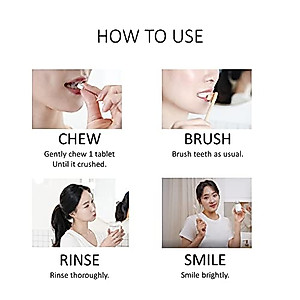 Innoble One Chew Toothpaste Tablets with Fluoride - Natural Effervescent Lemon Mint Flavor - Eco-Friendly Packaging, SLS Free, Plastic Free, Vegan (60 Tablets)