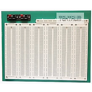 Tektrum Externally Powered Solderless 4660 Tie-Points Experiment Plug-In Breadboard Kit with Jumper Wires, Power Module, Wall Adaptor For Proto-Typing Circuit