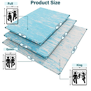 Airensky 3 Inch Queen (60"x80") Memory Foam Mattress Topper, Cooling Gel Infused Foam Mattress Topper for Pressure Relief Back Pain, Bed Toppers, CertiPUR-US