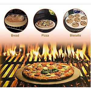 11' x 0.25' Round Pizza Stone