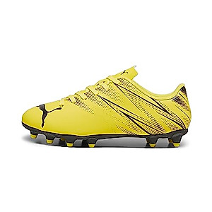 PUMA Attacanto Firm Ground/Artificial Ground (Toddler/Little Kid/Big Kid) Yellow Blaze/Puma Black 3.5 Little Kid M