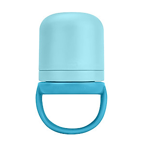 green sprouts Sprout Ware Plant-Plastic First Foods Feeder Made from Plants, Encourages Self-Feeding, Soft Silicone Bulb, Aqua