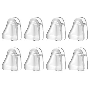 WHFCBJBW 8Pcs Self Adhesive Wall Mount Eyeglasses Storage Rack Nose Shape Holder Stand for Sunglasses for Home Bathroom Bedroom