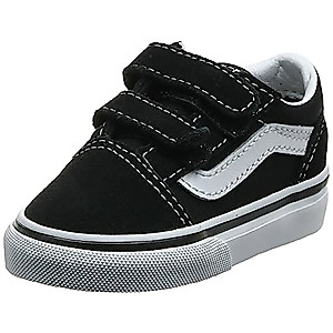 Vans Kids' Old Skool V Core (Toddler) Black/White 2