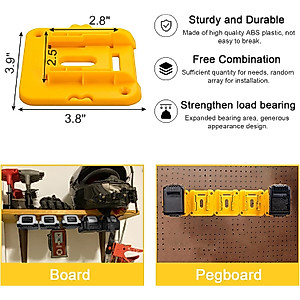 Crivnhar 10 Pack Battery Holder for Dewalt 20V Battery Mounts Dock Holder Fit for DCB200 DCB201 DCB202 DCB203 DCB204(w/20 Screws, No Battery)