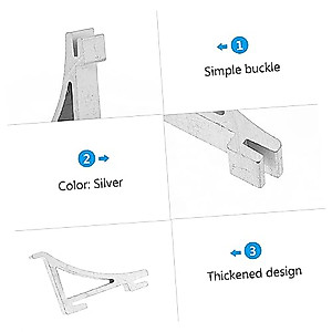 YARNOW 10pcs Support Buttons Mini Ice Chest Stainless Steel Cooler Stainless Steel Mini Fridge Metal Stand Freezer Clamp Refrigerator Clamp Aluminum Refrigerator Clamp Aluminum Clips