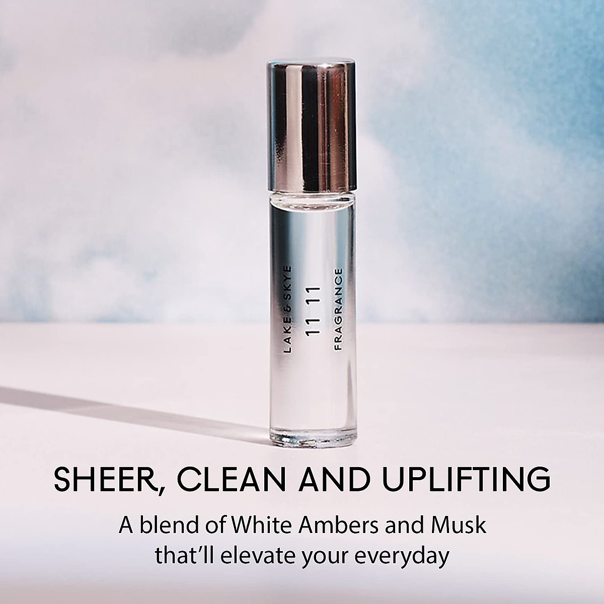 Lake & Skye 11 11 Fragrance Oil Rollerball, 0.33 fl oz (10 ml) - Sheer & Uplifting Scent