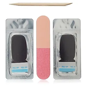 Sally Hansen Salon Insta Gel Strips, Pat On The Black, 16 Ounce