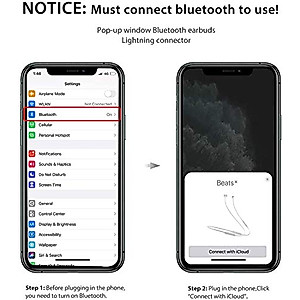 Wired Earbuds Earphones for iPhone 12 Pro with Microphone and Volume Control, Active Noise Cancellation Earbuds Earphones in Ear Headphones Compatible with iPhone 8/8plus X/Xs/XR/Xs max/11/12/pro/se