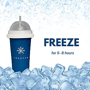 Furozun Slushy Maker Cup - Frozen Magic Insta Slushie and Shake Maker - Freezing Smoothie and Iced Slurpee - Squeeze Reuse and Portable - Perfect Summer Chill Gift Kids