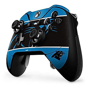 Skinit Decal Gaming Skin Compatible with Xbox One Elite Controller - Officially Licensed NFL Carolina Panthers Zone Block Design