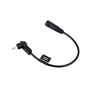 JJC 3.5mm Female to 2.5mm Male Microphone Audio Cable Mic Adapter for Fuji Fujifilm X-T30 II X-T30 X-T20 X-T10 X-PRO3 X-T100 X100V X100F X100T X-PRO2 X-T1 X-E3 X-E2S X-E2 X-E1 and XF10 Camera