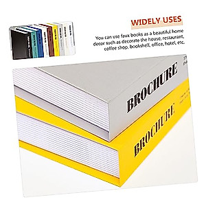 Gadpiparty 15 pcs and Library Decors Home Living Faux Ornament Display Props Bookcase Fashion Shelf Design False Coffee Book Modern White Photography Decorative Books Grey Model Cafe Tea