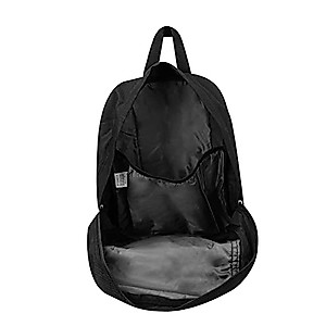 Everest Multi-Compartment Daypack with Laptop Pocket, Black, One Size