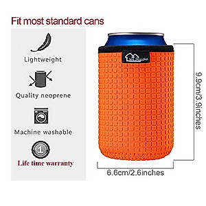 WKieason 12oz Standard Can Sleeves Insulators Sleeves Standard Can Covers 12OZ Beer Bottle Sleeves Coolers Holder Non-slip Neoprene Can Coolier Sleeves 4PC Pack (12oz standard-4pcs)