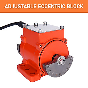 Putec Vibration Motor Mini vibrating Motors Industrial Concrete Vibrator with Switch and US plug Single Phase 110V 20W 3600RPM