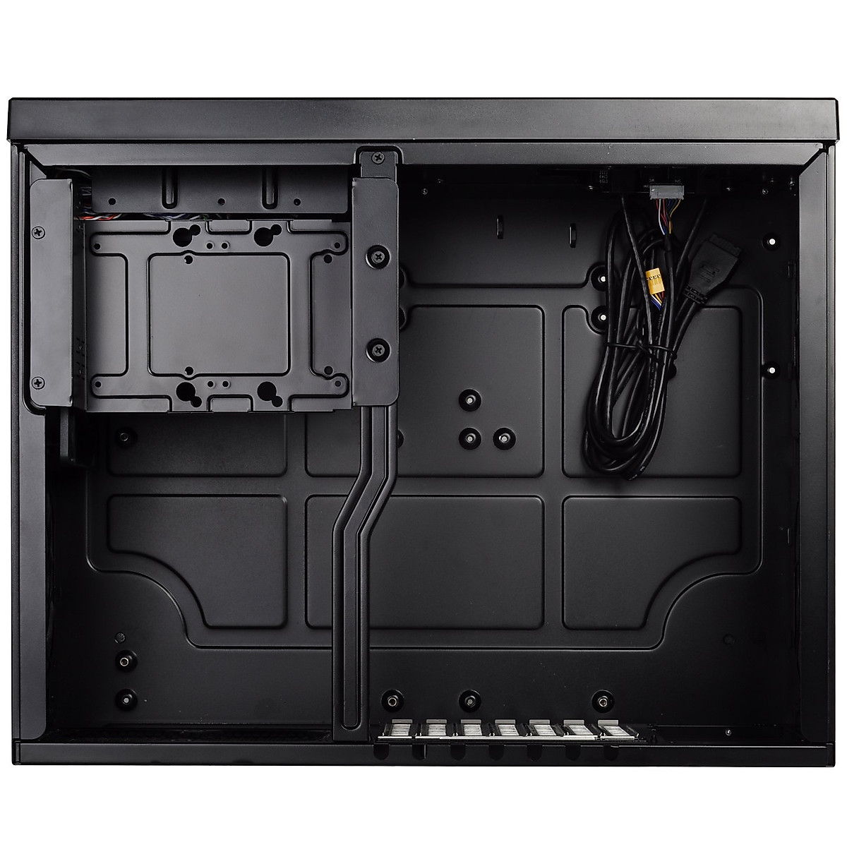 SilverStone Technology Home Theater Computer Case (HTPC) with Faux Aluminum Design for ATX/Micro-ATX Motherboards and New USB Type C Front Port, SST-GD09B-C