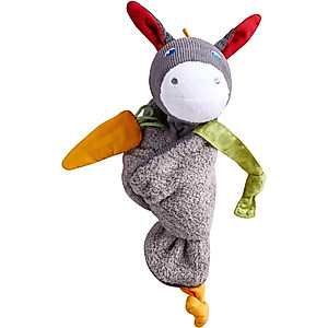 HABA Cuddly Donkey Snuggly Lovey Baby Blankie