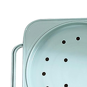 Generic Flower Caddy Flower Pot Rack Holder with Wheels Multipurpose Durable Indoor Outdoor Plant Stand Movable Tray for Plant Pot for Indoor, Garden, L Blue