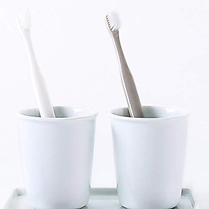 TOPBATHY 2 Pcs Kitchen Dresser Bathroom Vanity Tray Ceramic Bathroom Tray Plate Jewelry Holder for Hand Towel