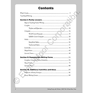 Evan-Moor Writing Poetry with Children, Grade 1-6 Activity Book - Supplemental Teaching Resource Workbook Inspires Poets (Writing Skills Essentials)