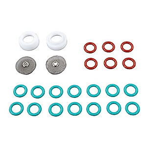 Welding Gun Accessories, Good Compatibility Glass Cups Pressure Caps Color O Rings Electrode Nozzles Kit for WP17 WP18 WP26 Welder