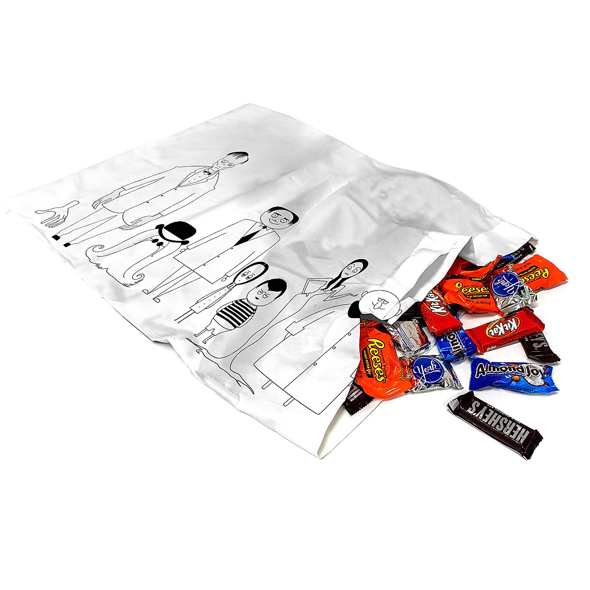 Jay Franco Addams Family Creeper Single Reversible Pillowcase with Handles/Trick-or-Treat Bag/Halloween Pillowcase