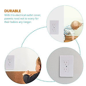 DOITOOL 20pcs Safety Electric Childproof Wall Plugs Socket with Screws Plug Anti Outlet Closing Self- closing Home for Plate Room Protectors Covers Self Protector Use Standard Office