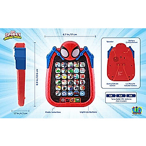 ekids Spidey and His Amazing Friends Kids Tablet for Preschool, Tablet with Educational Games and ABC Learning for Toddlers Aged 3 and Up