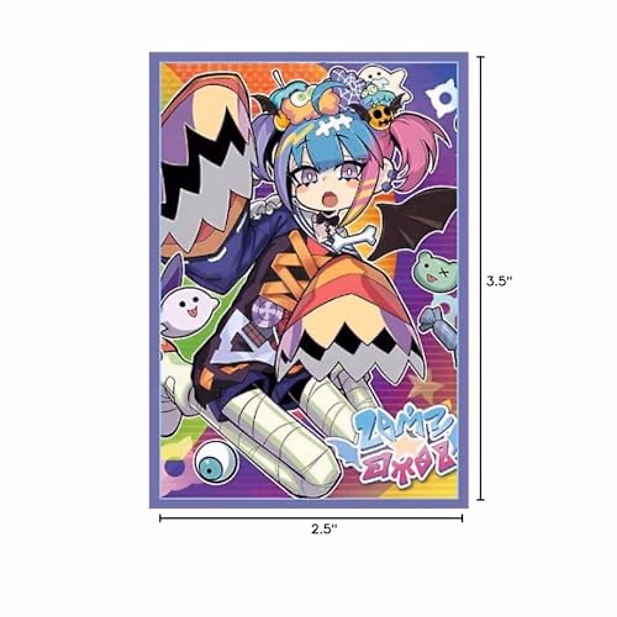 100ct Holographic Flashing Top Loading Trading Card Sleeves Deck Protector for YuGiOh/Japanese Sized Cards 63x90mm (A08)