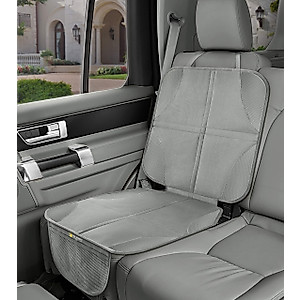 Tike Smart Premium Car Seat Protector (Gray (Grey), High Back)