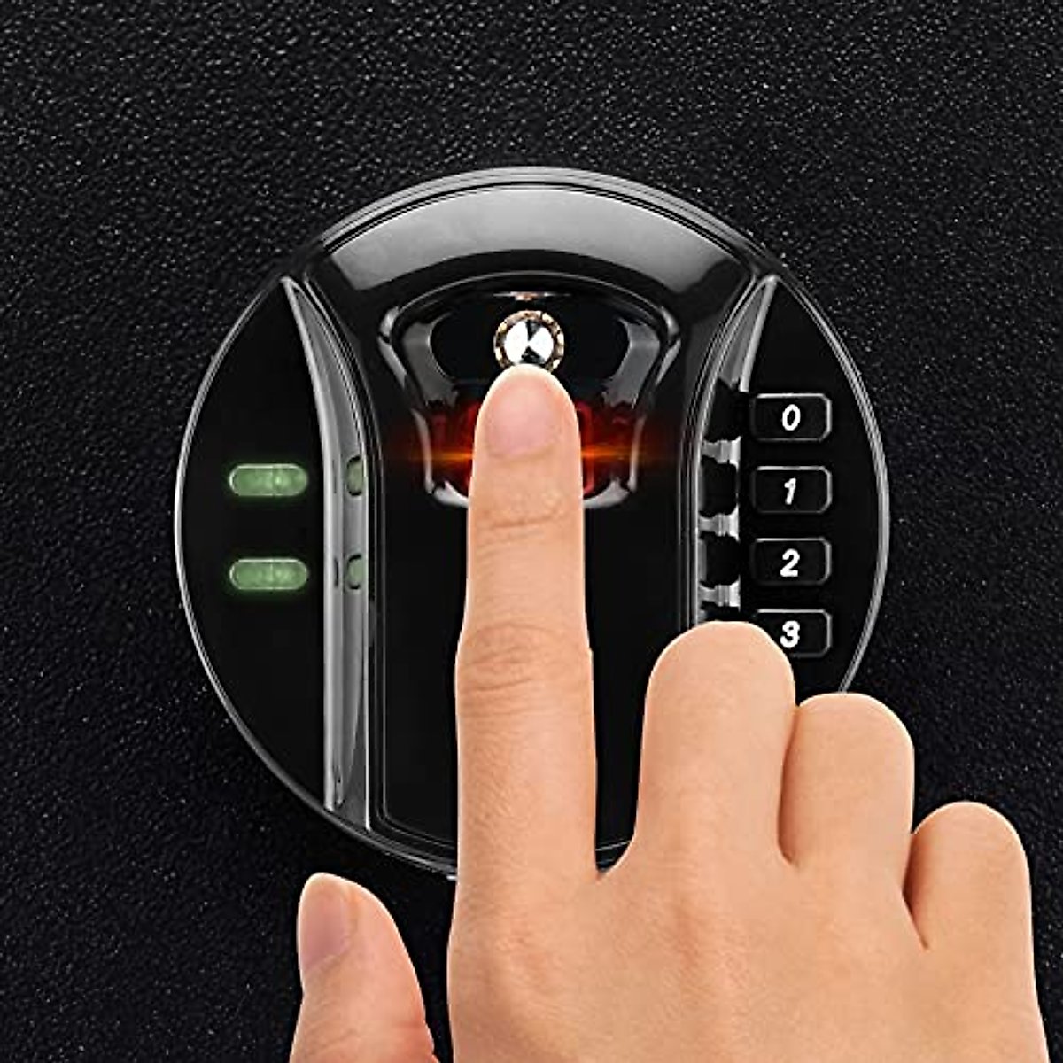 BARSKA AX13108 Biometric Keypad Digital Multi-User Security Business Depository Drop Safe with Front Load Drop Box for Money, Cash, and Mail