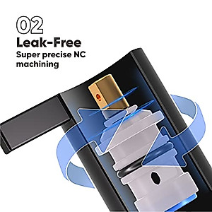 4 Inch 2 Handle Centerset Matte Black Lead-Free Modern Bathroom Faucet by Phiestina, 360 Swivel Spout 2-3 Hole RV Bathroom Vanity Sink Faucet with Pop Up Drain and Water Supply Lines，BF015-1-MB