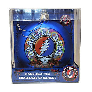 Kurt Adler GD4143 Grateful Dead Ornament, 100mm, Blue for Christmas