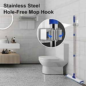 18" Microfiber Mops for Floor Cleaning,Microfiber Mop with 2 Dry Pads & 2 Wet Pads & 1 Pad Brush and a Mop Storage Unit,Microfiber Mops for Hardwood,Tile,Vinyl, Laminate,Floor Cleaning