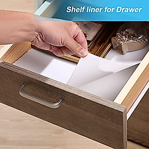 Heavy Duty Wire Shelf Liner Pantry Shelving Wire Shelf Cover for Wire Shelves, Hard Plastic Shelves Prevent Spills in Closet, Garage, Kitchen, Cabinets (Clear, 14Inch x 32.8Ft)