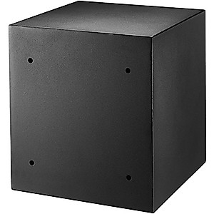Amazon Basics Steel Home Security Safe with Programmable Keypad Lock, Secure Documents, Jewelry, Valuables, 1.2 Cubic Feet, Black, 13" x 13" x 14.2"