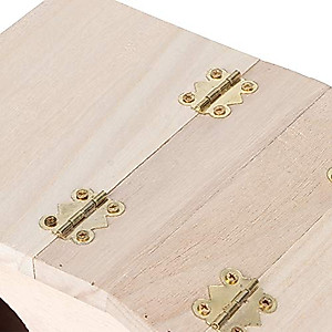 TOPINCN Wooden Creative Bird Nest Wooden Pet Bird Nest House Breeding Box Cage Bird Cage Accessories Parrot Swallow